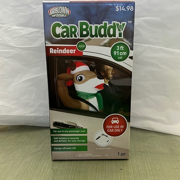 Holiday | Nib Reindeer Airblown Inflatable Car Buddy Led | Poshmark